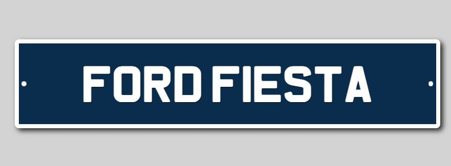 Ford Fiesta Number Plate – British Motor Museum