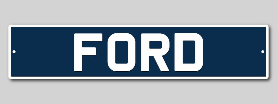 Ford Number Plate – British Motor Museum