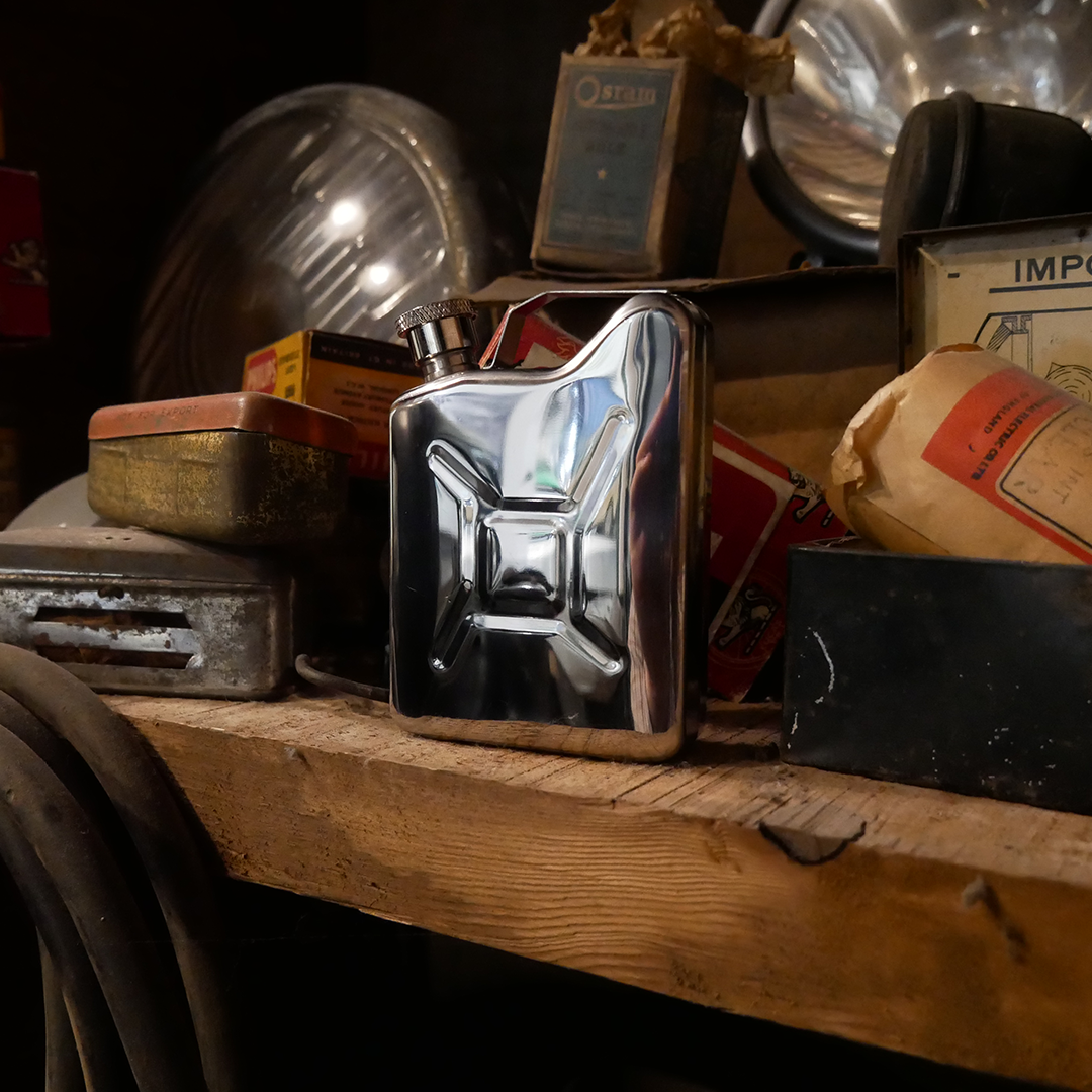 Petrol Can Hip Flask – British Motor Museum
