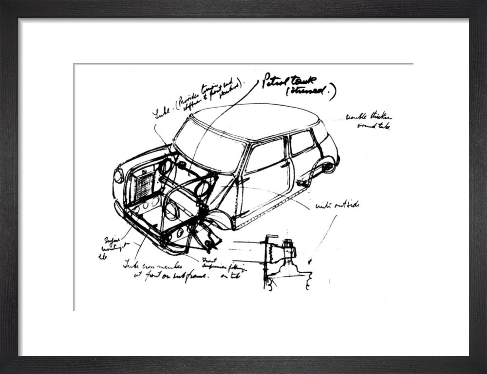 Mini Sketch by Issigonis 1963-1964 – British Motor Museum